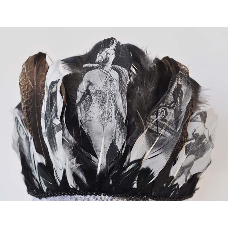 'Feathered Crown' Prue MacDougall artist printmaker Aotearoa NZ ...