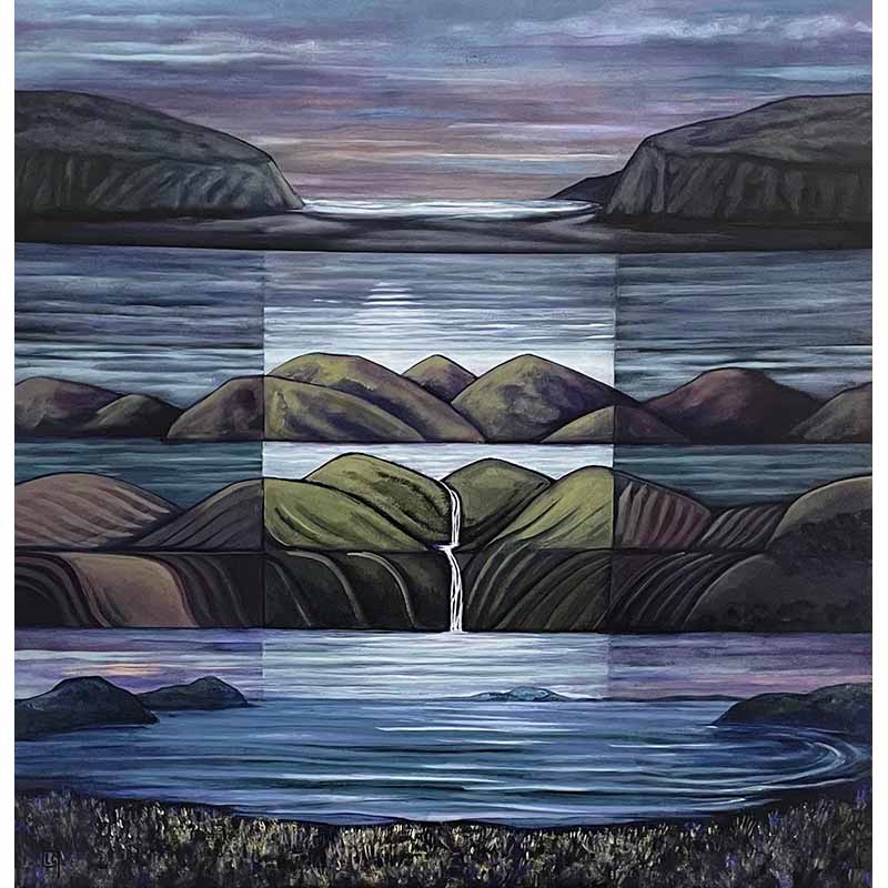 'Altered Perspectives IV' painting by artist Linda Gair New Zealand ...