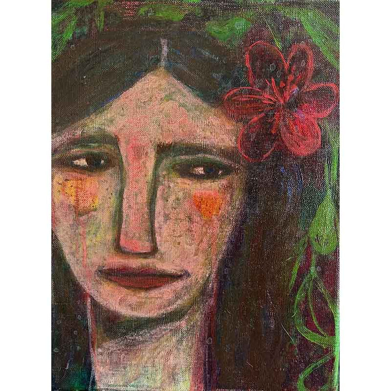 'Hibiscus' by NZ artist Emma Hercus – Railway Street Gallery + Studios