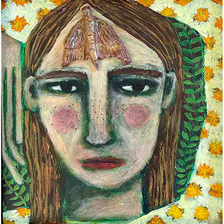 'Moth Face' by NZ artist Emma Hercus – Railway Street Gallery + Studios