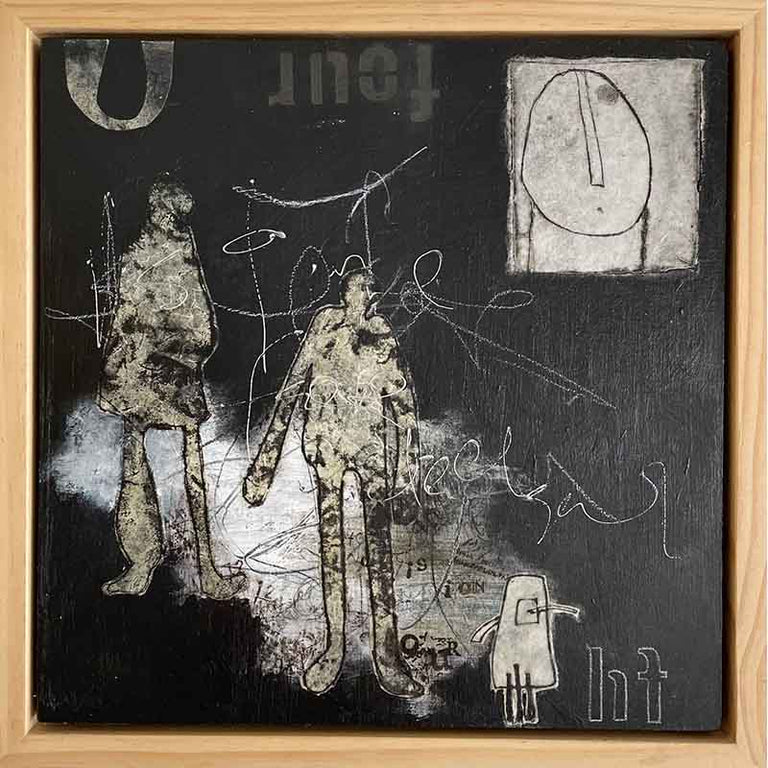 'Time for Decision #4' artist Susan Hurrell-fieldes wood panel ...