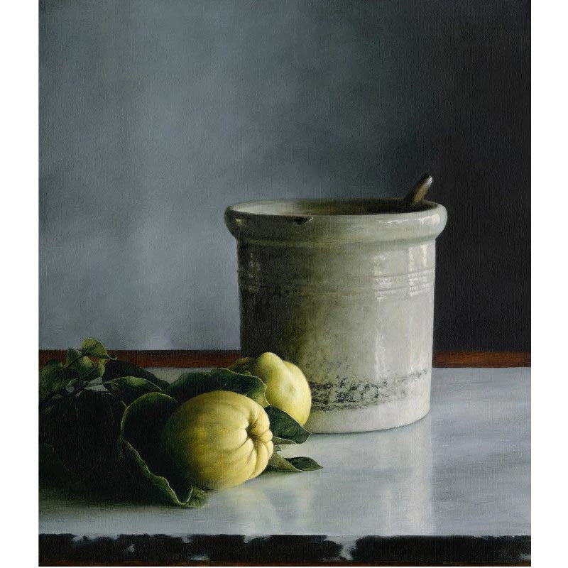 January: Quinces and Stoneware by artist Peter Atkinson NZ – Railway ...