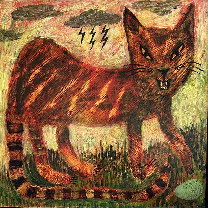 'Wild Cat' by NZ artist Emma Hercus – Railway Street Gallery + Studios