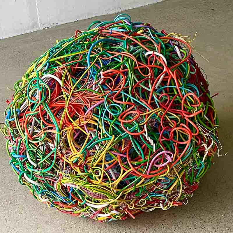 "Wire Sphere - Coppe" by sculptor artist NZ Bev Goodwin – Railway ...