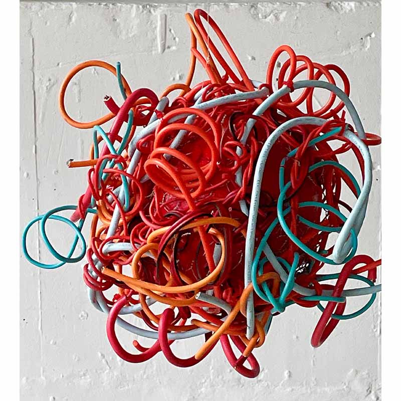 "Wire Sphere - Small II" by sculptor artist NZ Bev Goodwin – Railway ...