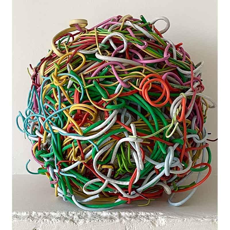 "Wire Sphere - Coppe" by sculptor artist NZ Bev Goodwin – Railway ...