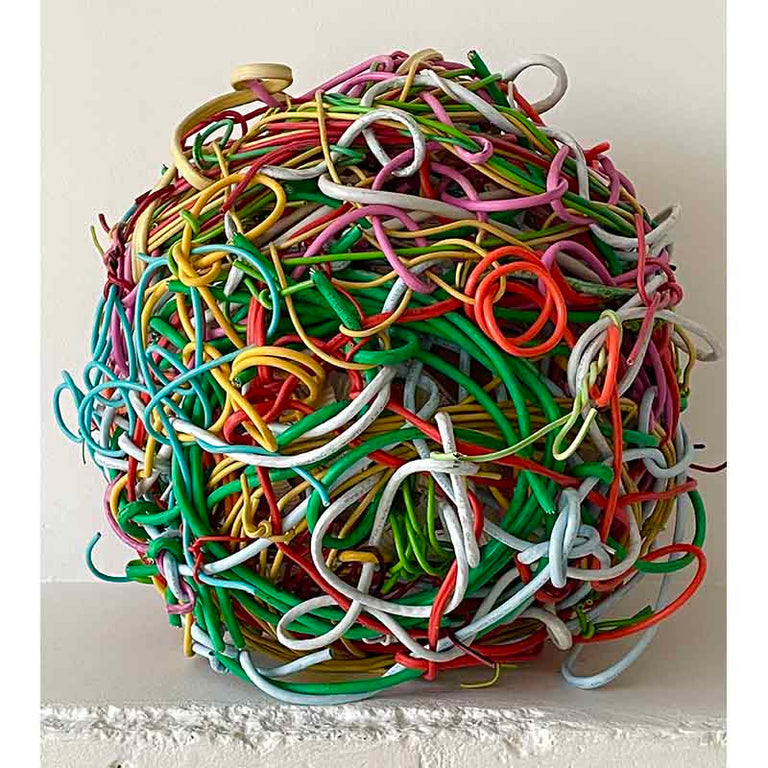 "Wire Sphere - Coppe" by sculptor artist NZ Bev Goodwin – Railway ...